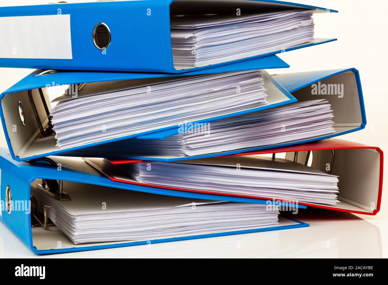 Files Folder with documents and papers Stock Photo - Alamy