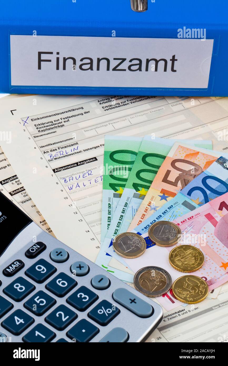 German Income Tax Declaration Stock Photo - Alamy