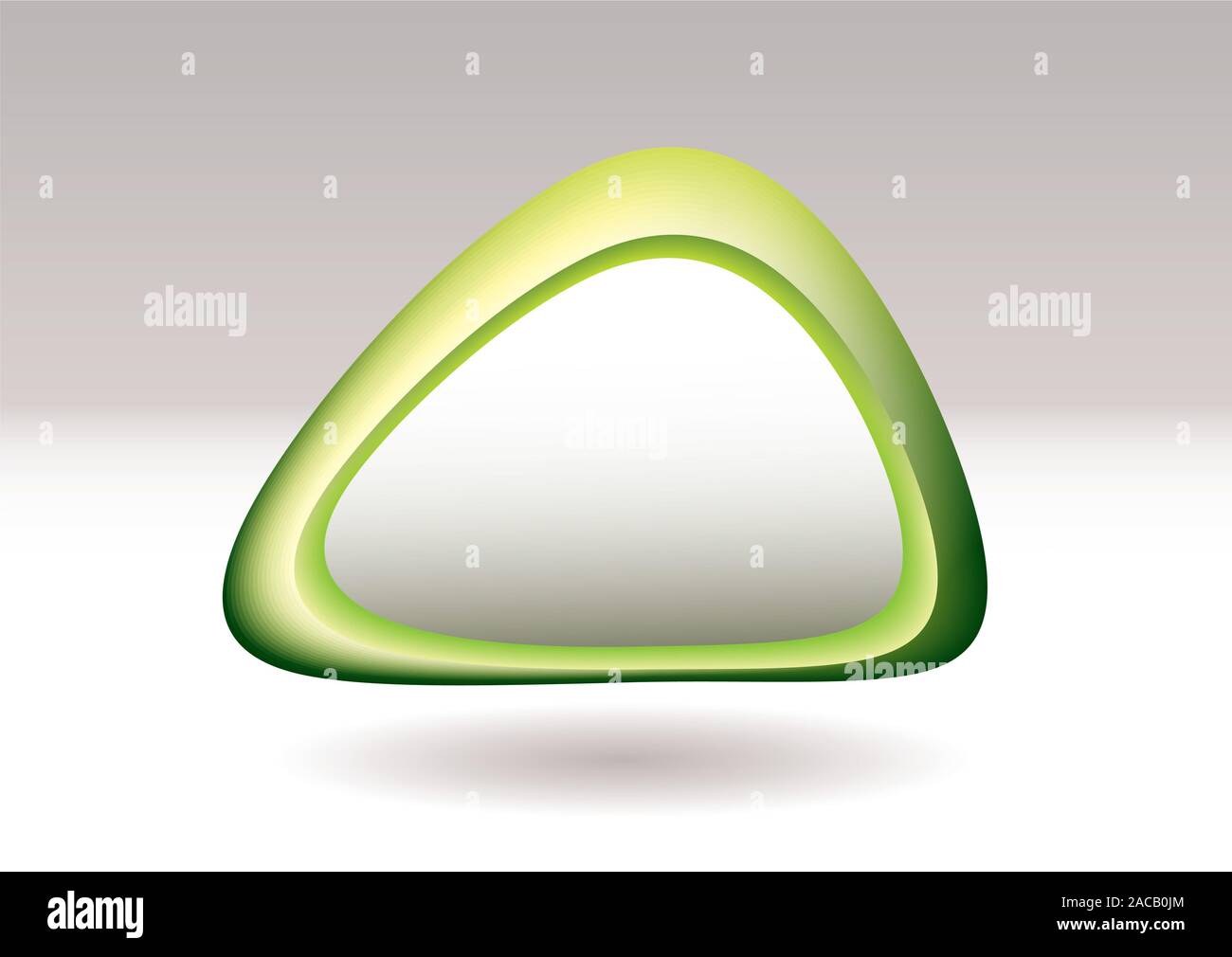 Triangle pebble green Stock Photo - Alamy