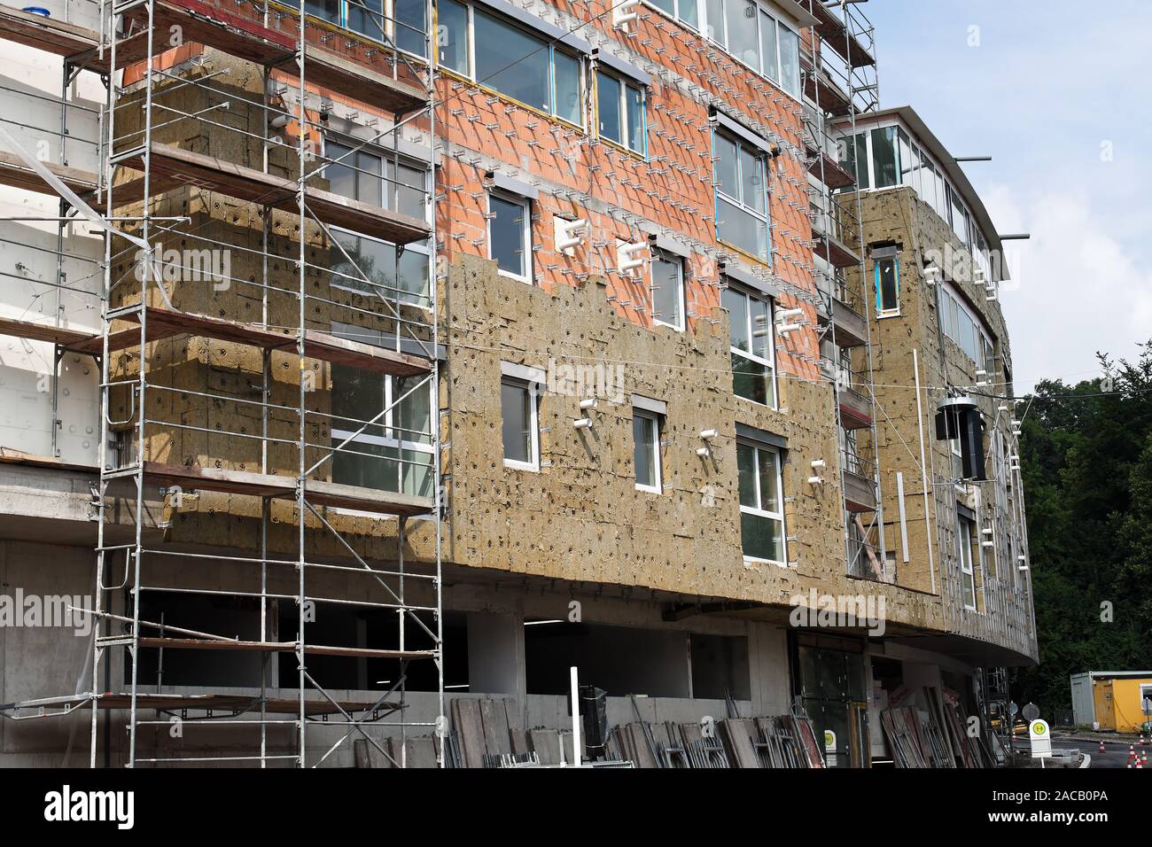 Thermal insulation in new shell construction Stock Photo - Alamy