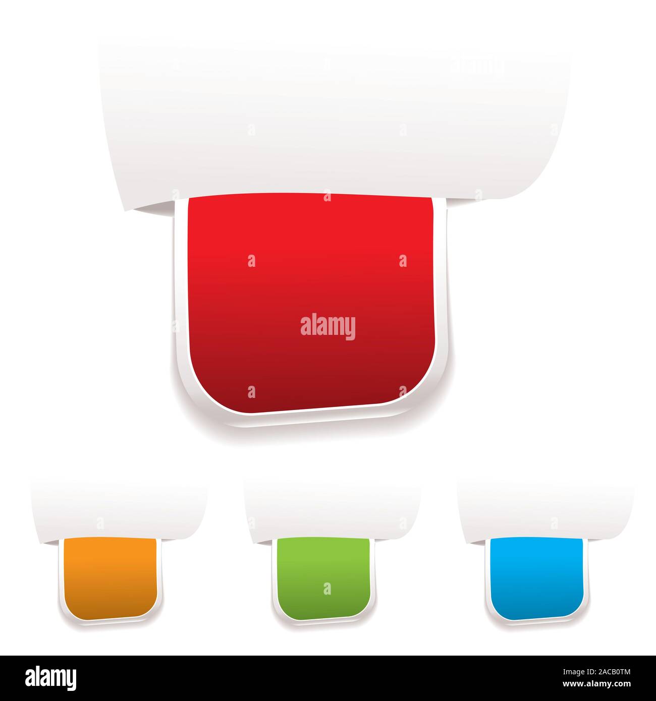 Paper tab label Stock Photo - Alamy