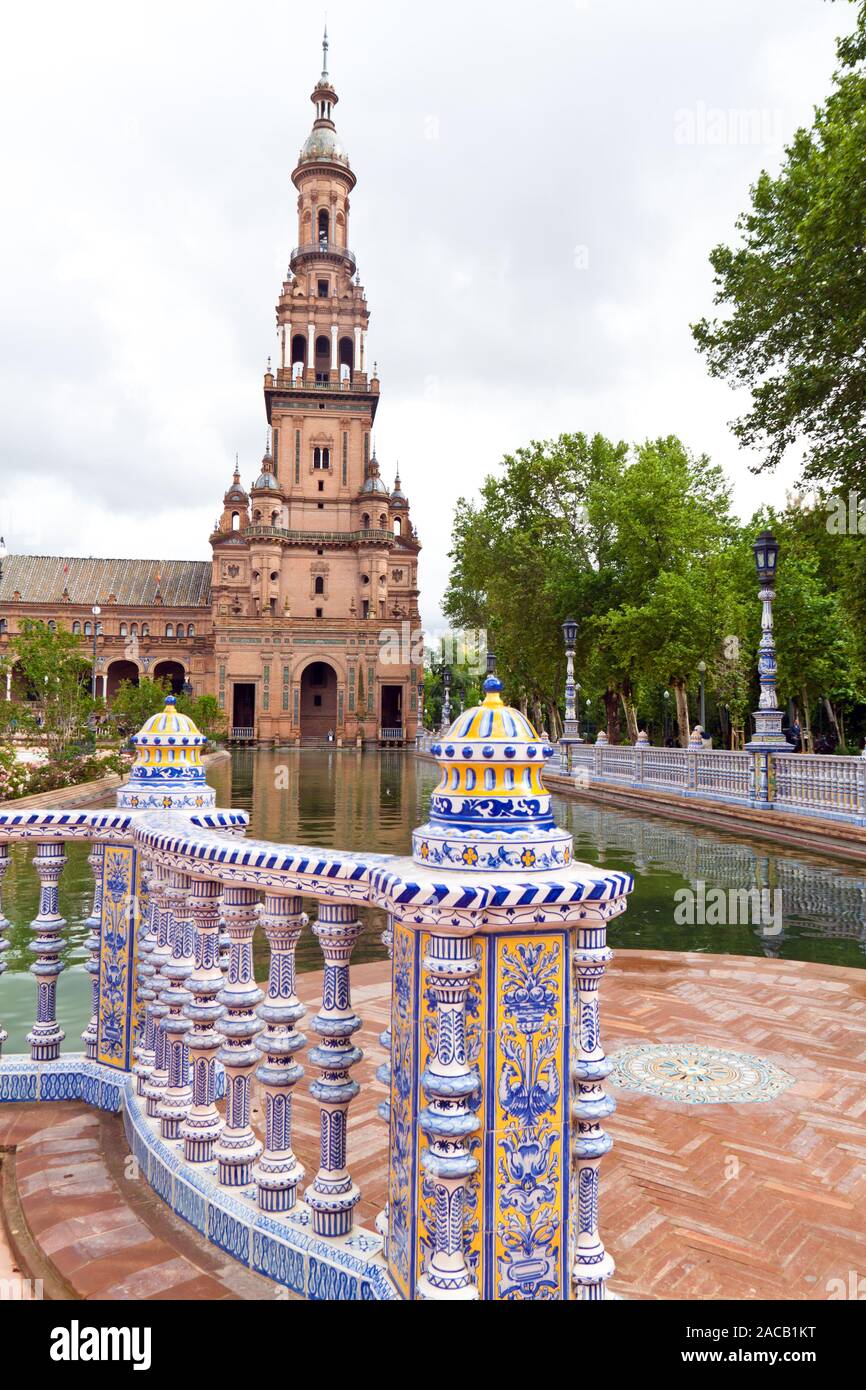 Spain, Seville, Spanish Pavilion Stock Photo - Alamy