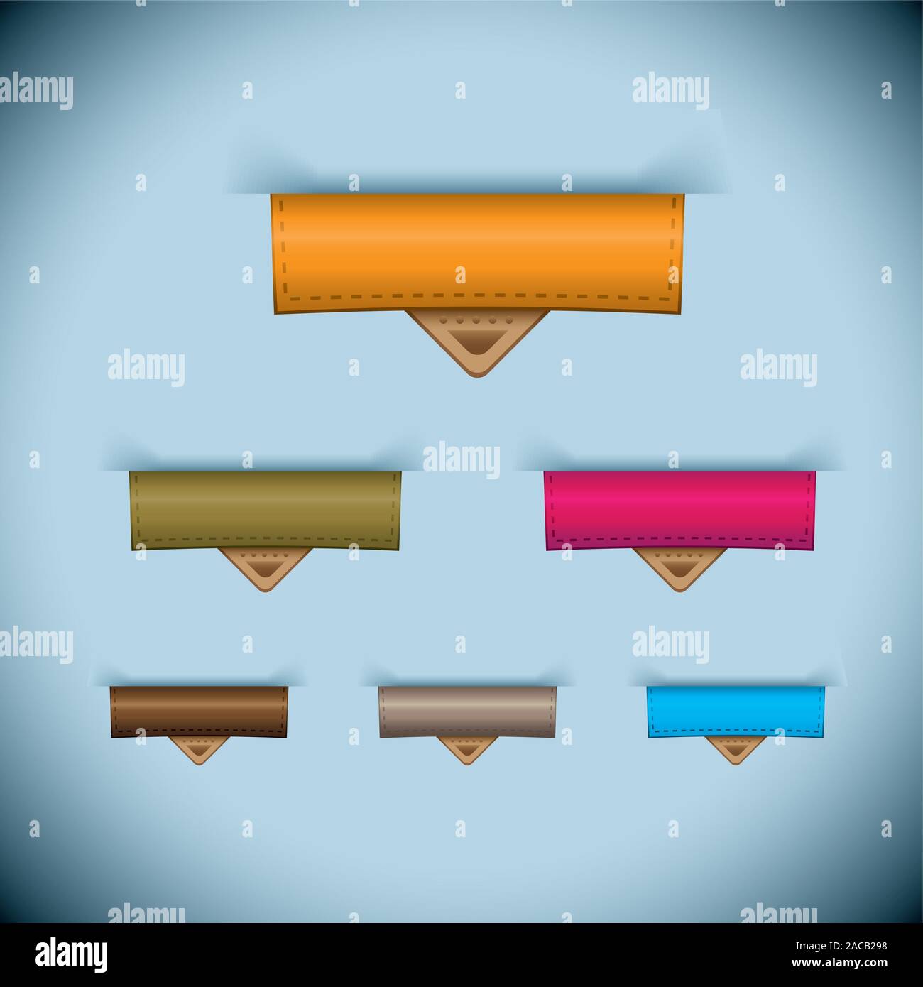 Realistic paper set hi-res stock photography and images - Alamy