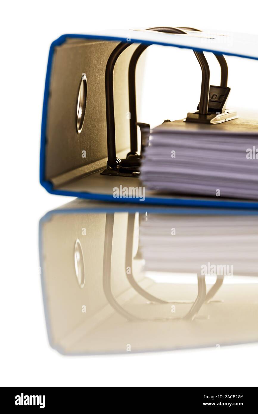 Files Folder with documents and papers Stock Photo - Alamy