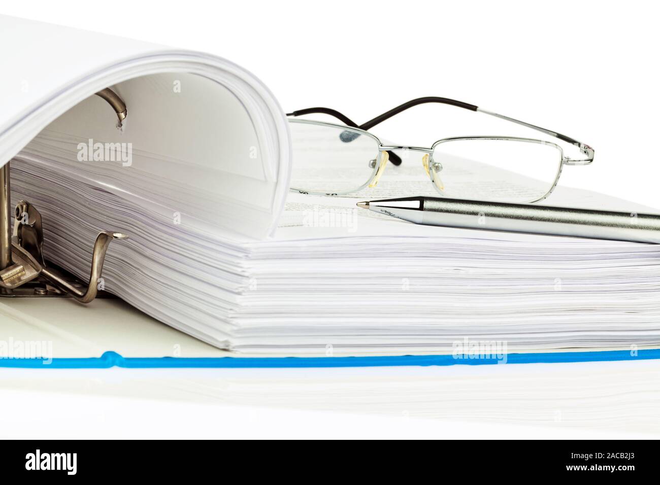 Files Folder with documents and papers Stock Photo - Alamy