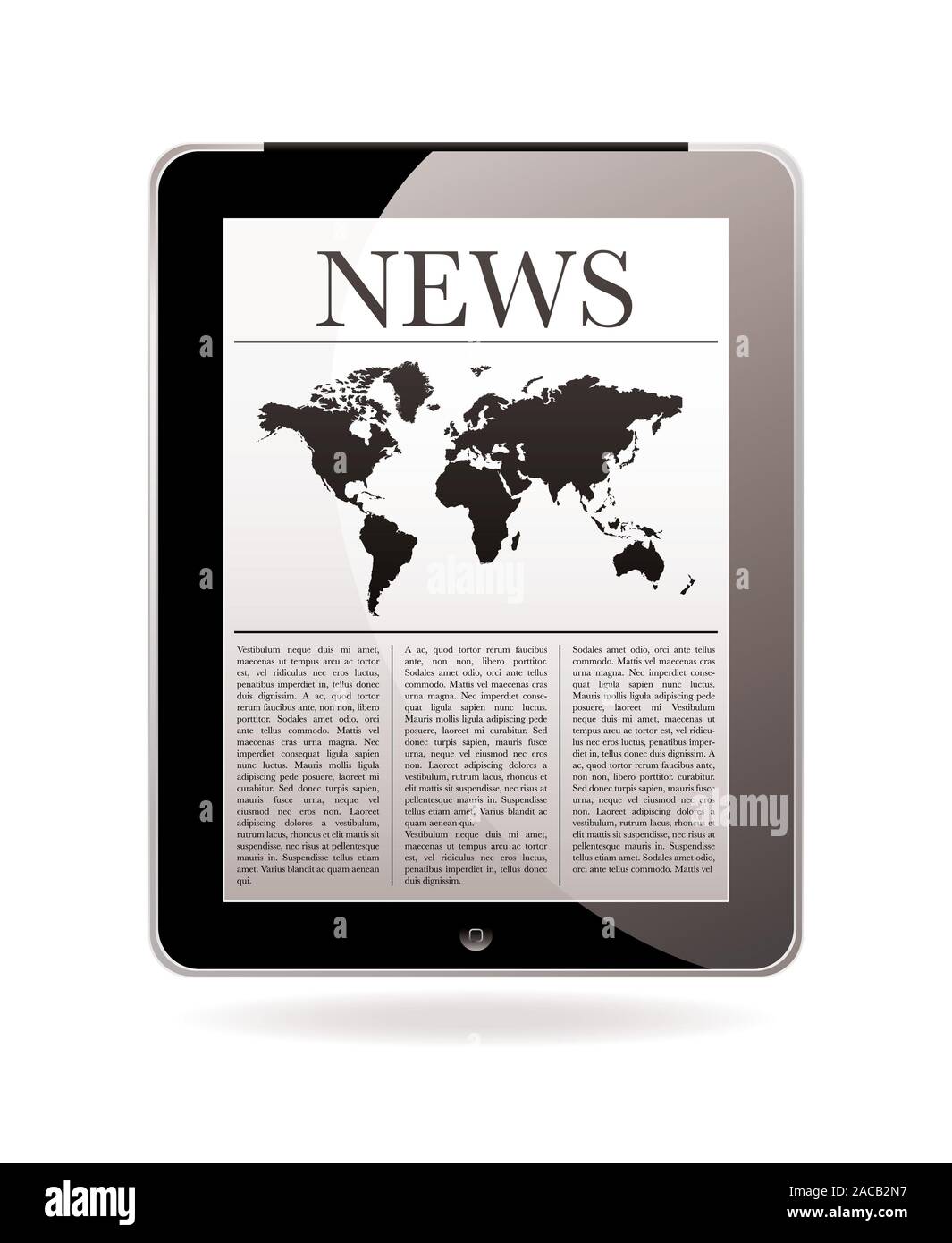 Daily newspaper tablet hi-res stock photography and images - Alamy