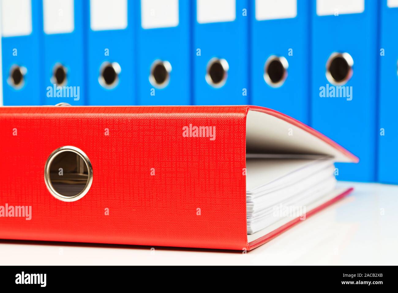 Files Folder with documents and papers Stock Photo - Alamy