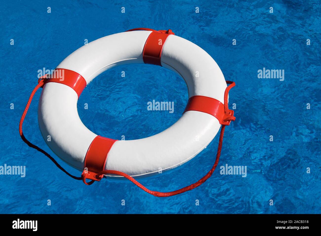 Rescue tires in the pool Stock Photo - Alamy