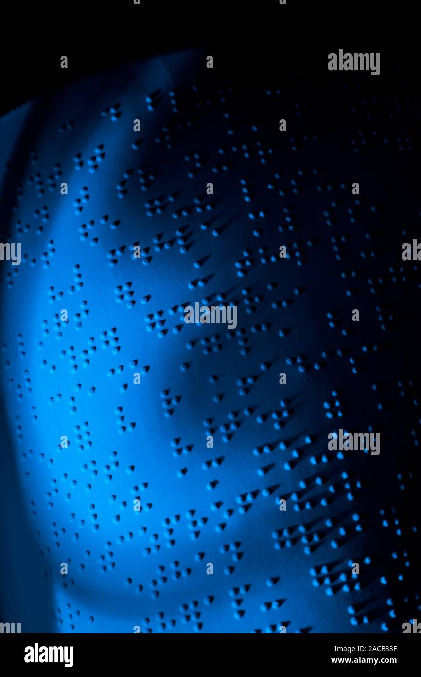 Book in Braille. Braille Script for the Blind Stock Photo - Alamy