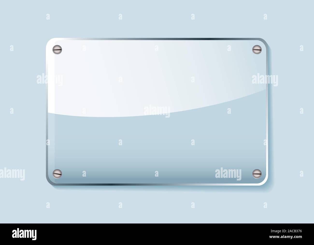 Glass name tag Stock Photo - Alamy