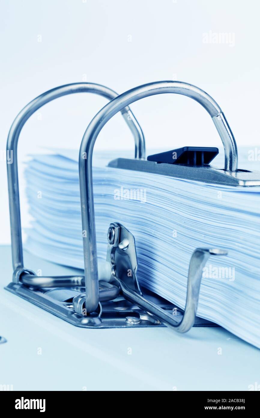 Files Folder with documents and papers Stock Photo - Alamy