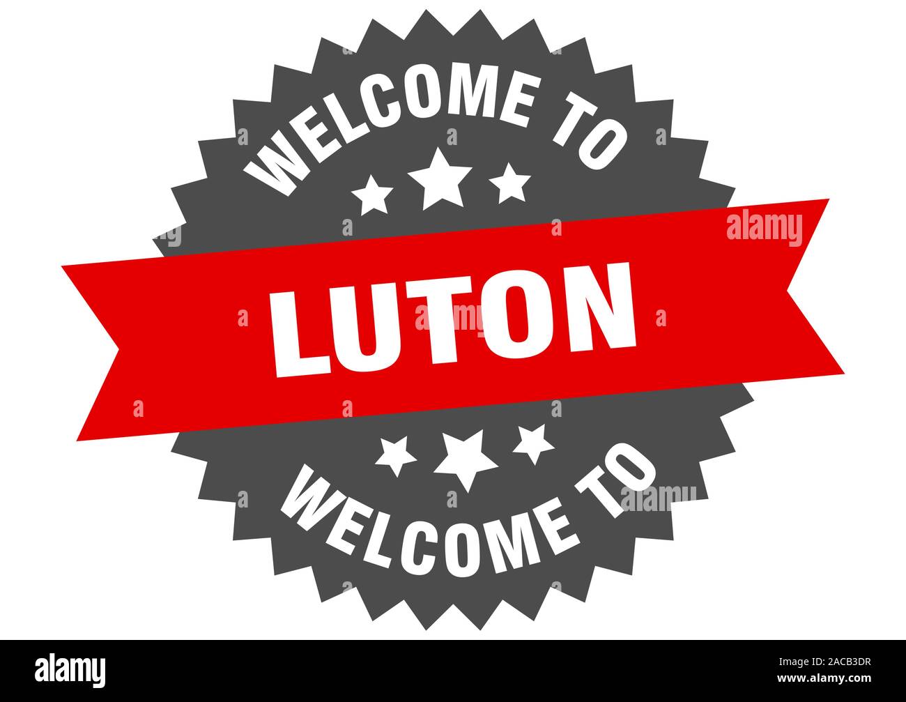 Luton sign. welcome to Luton red sticker Stock Vector Image & Art - Alamy