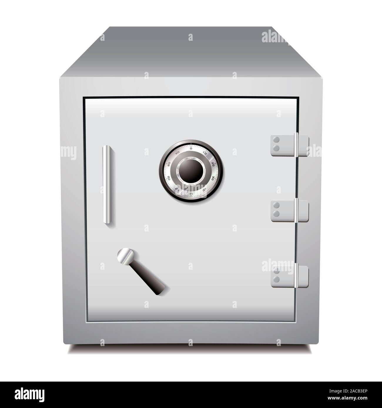 Secure metal safe Stock Photo - Alamy