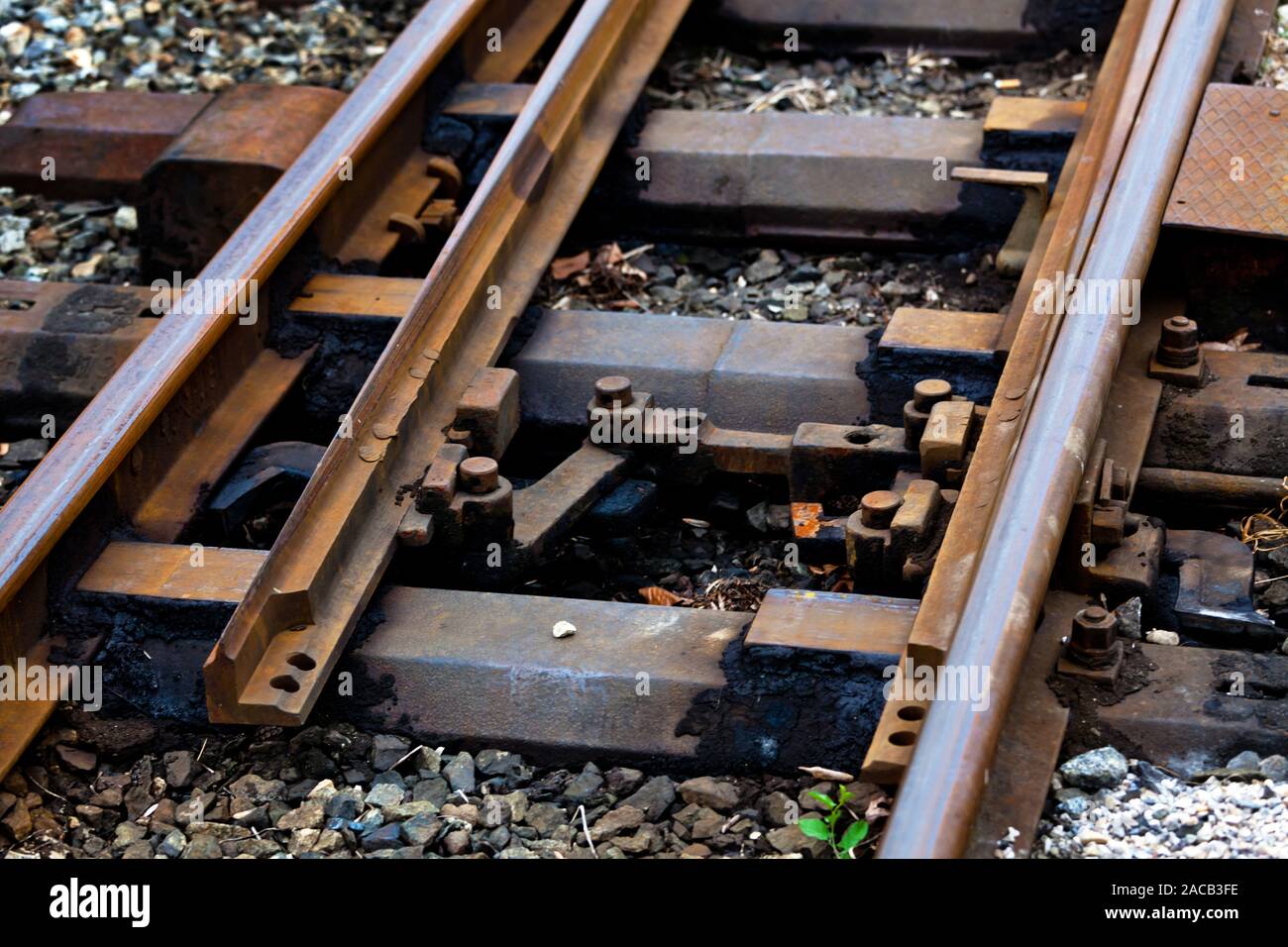 Railway track switch hi-res stock photography and images - Alamy
