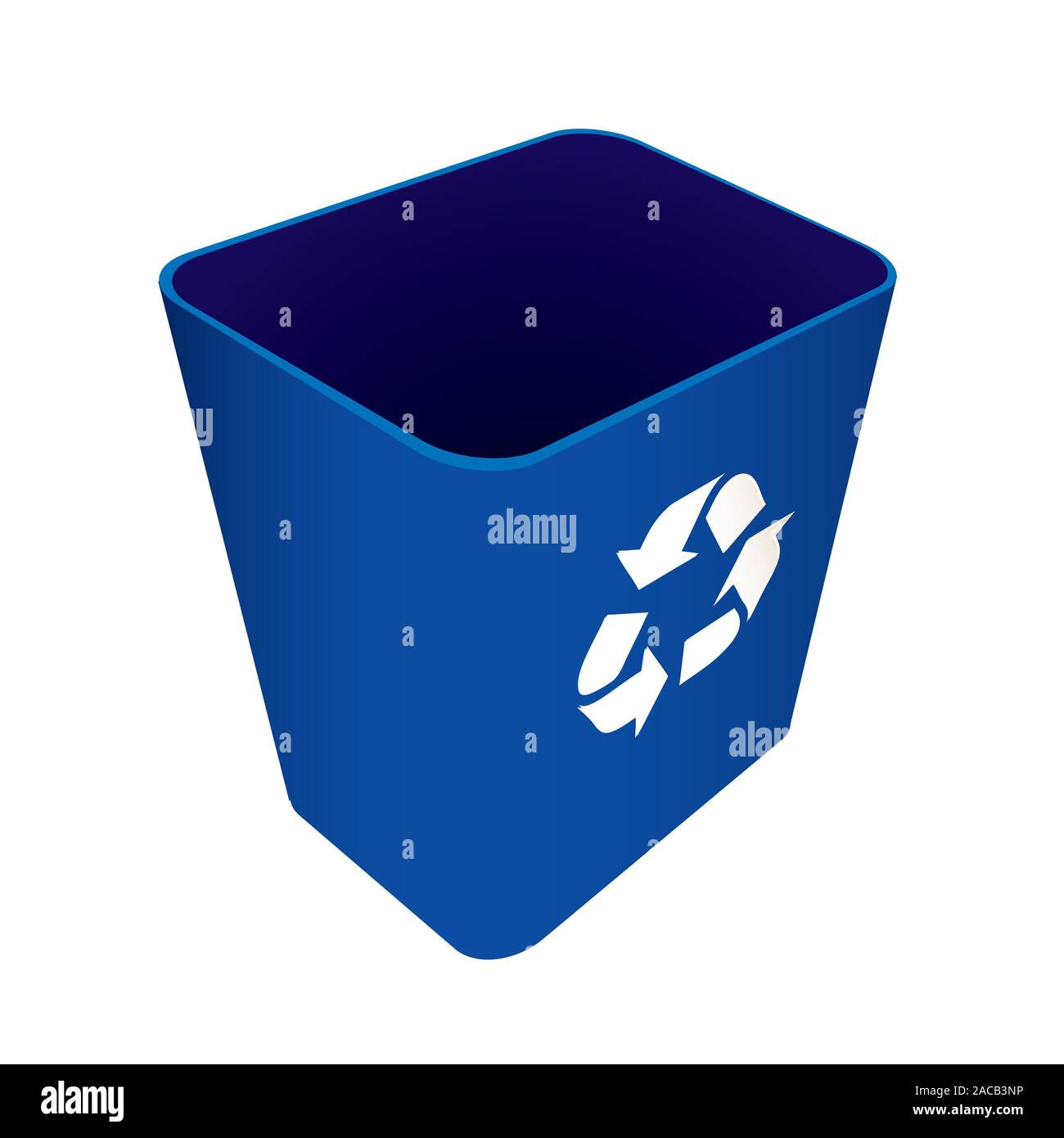 Blue recycle can hi-res stock photography and images - Alamy