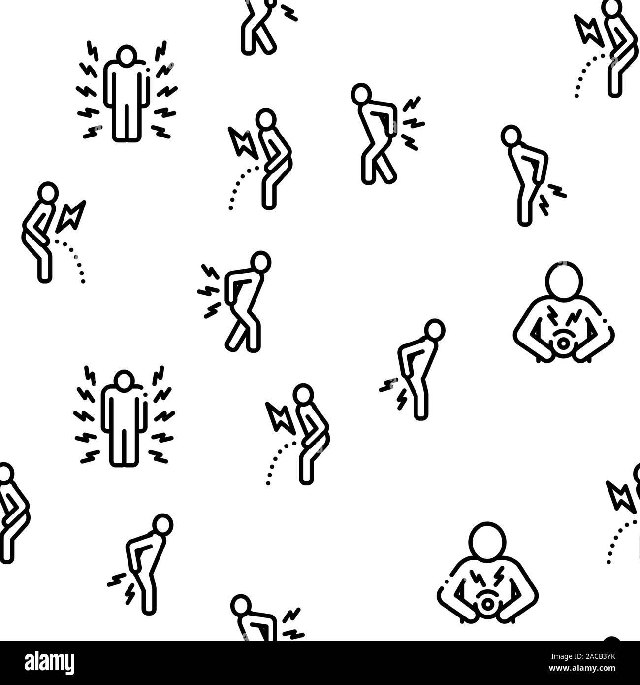 Body Ache Seamless Pattern Vector Stock Vector Image & Art - Alamy