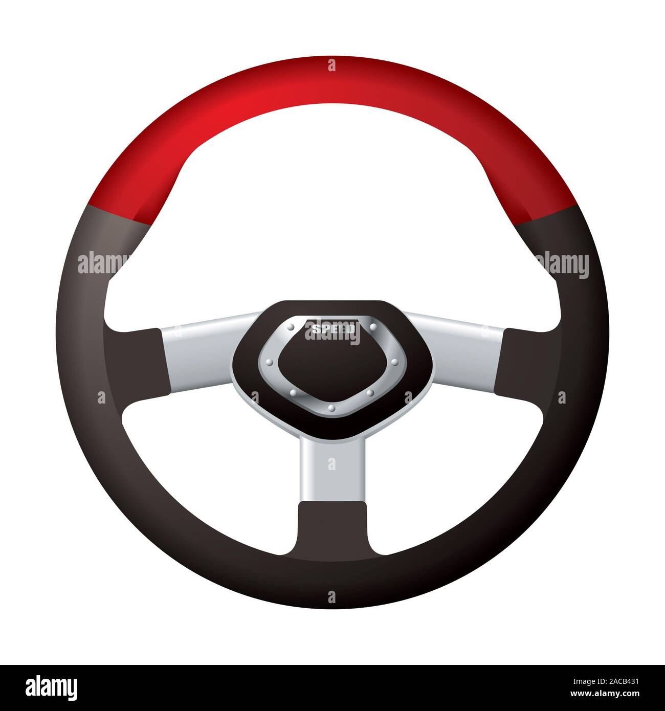 Steering wheel red Cut Out Stock Images & Pictures - Alamy