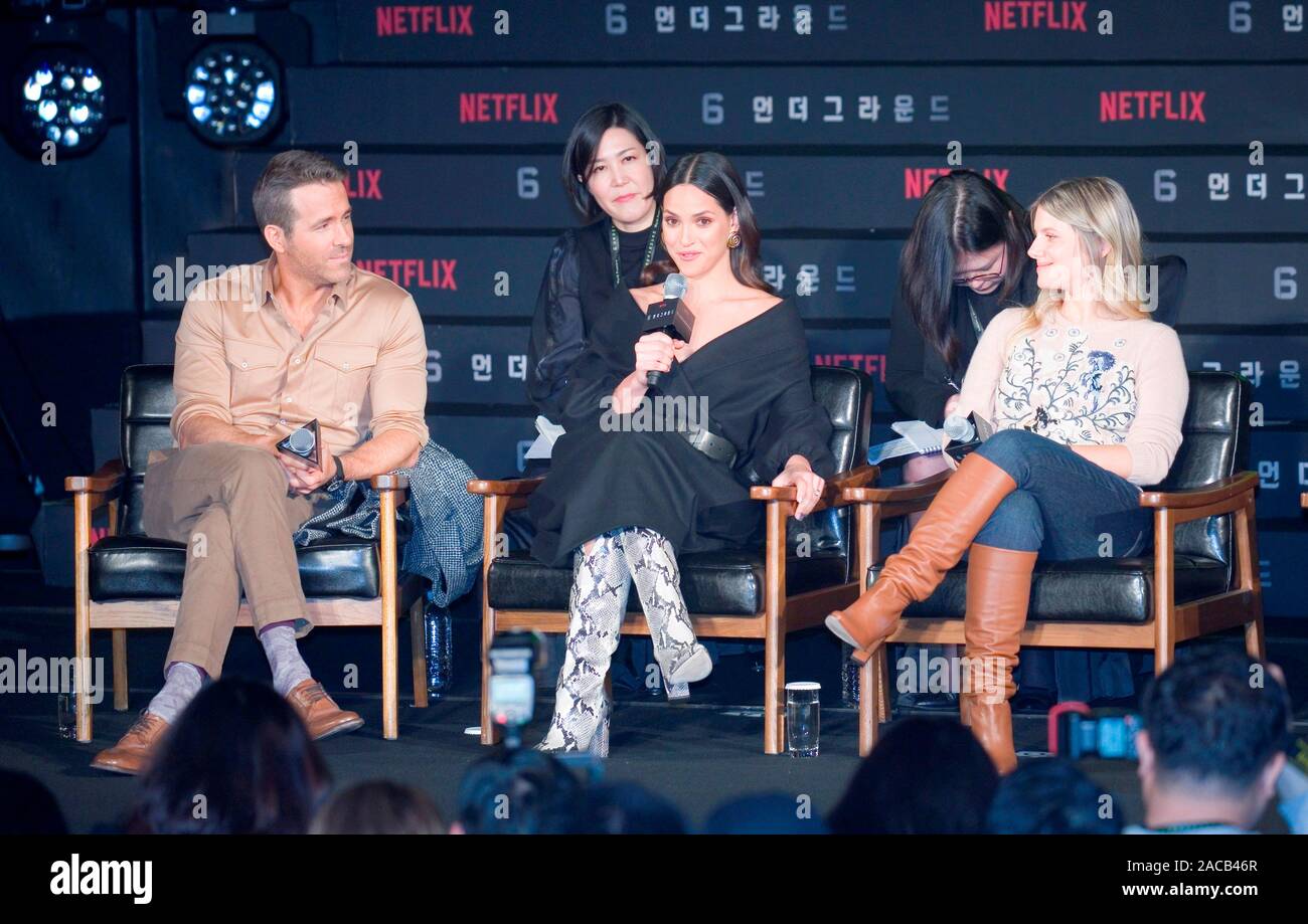 Seoul, South Korea. 2nd Dec, 2019. . 02nd Dec, 2019. Ryan Reynolds ...