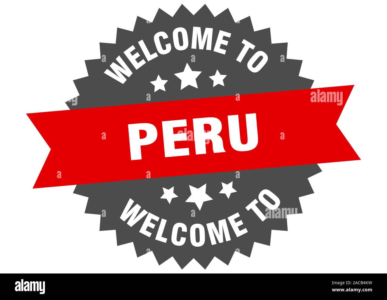 Peru sign. welcome to Peru red sticker Stock Vector Image & Art - Alamy
