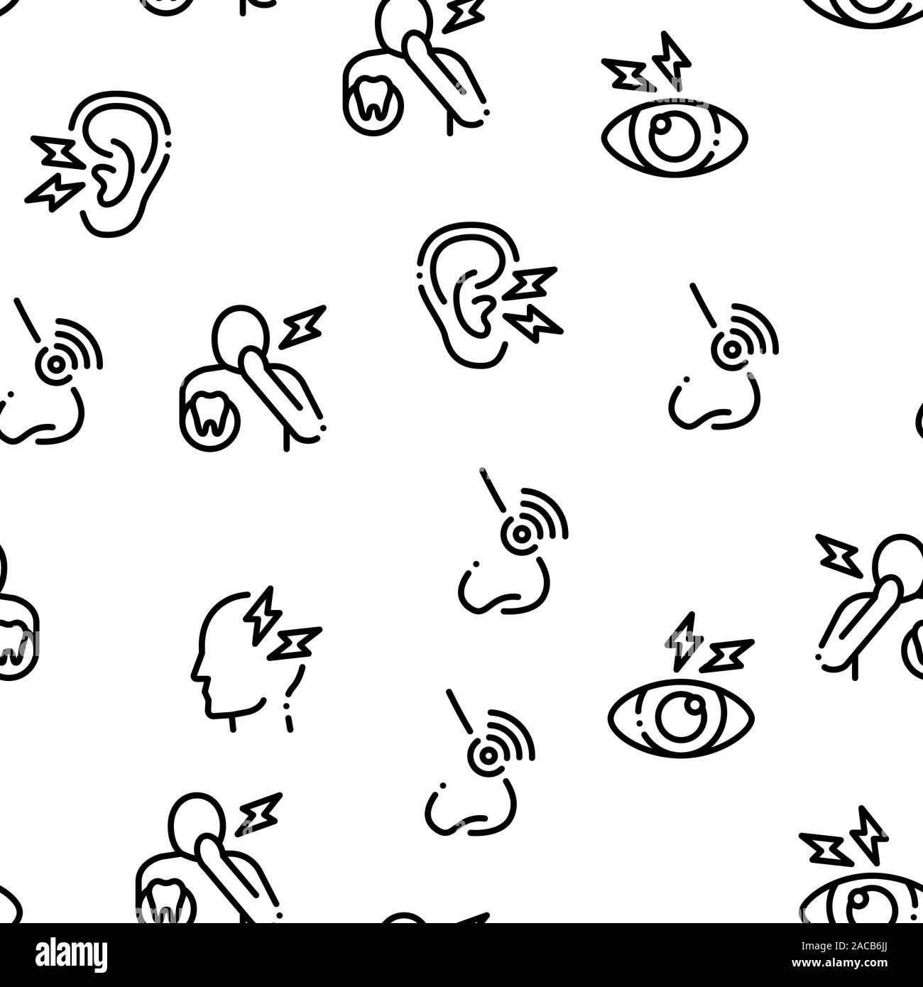 Body Ache Seamless Pattern Vector Stock Vector Image & Art - Alamy