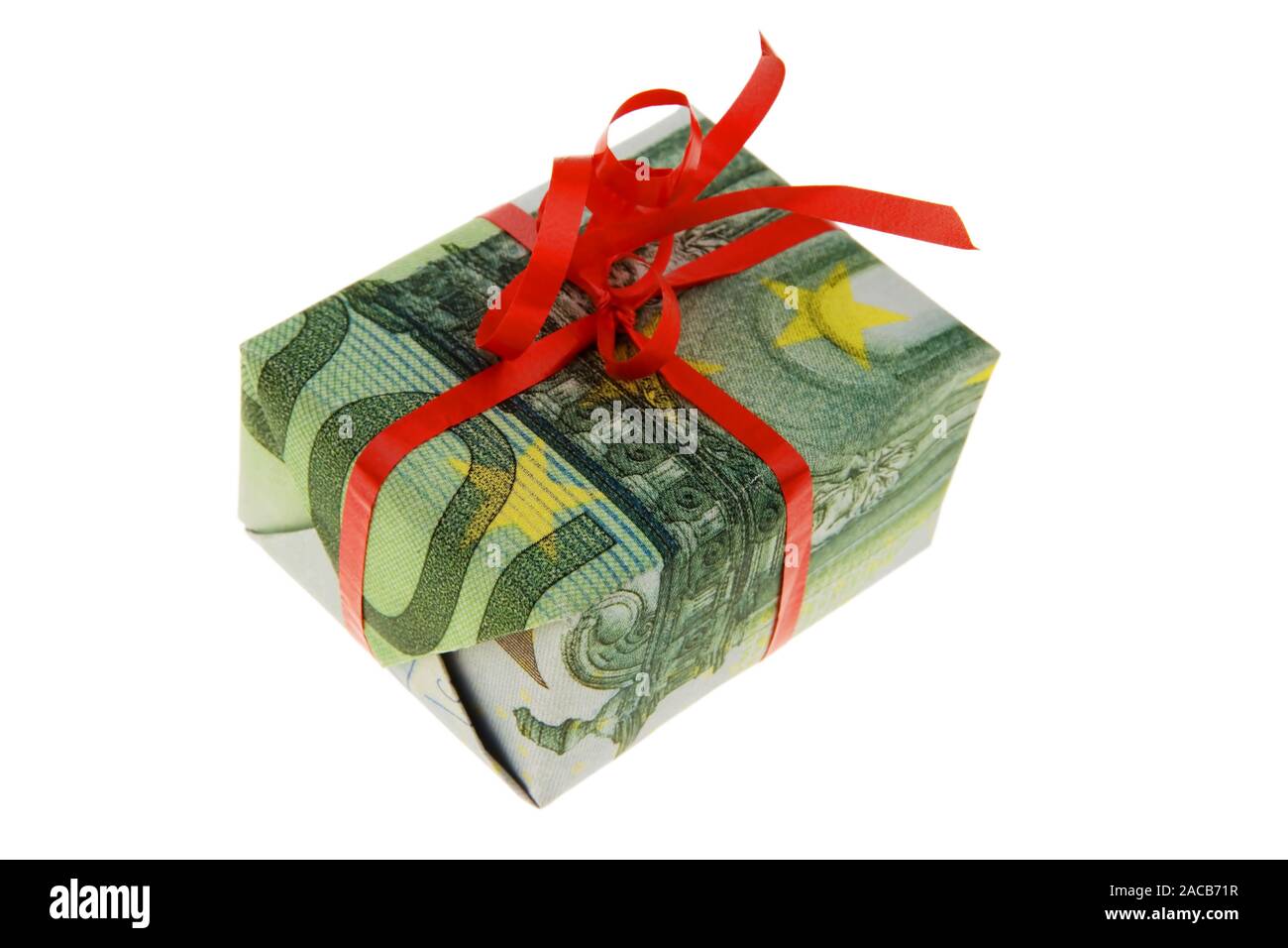 A package wrapped in money Stock Photo - Alamy