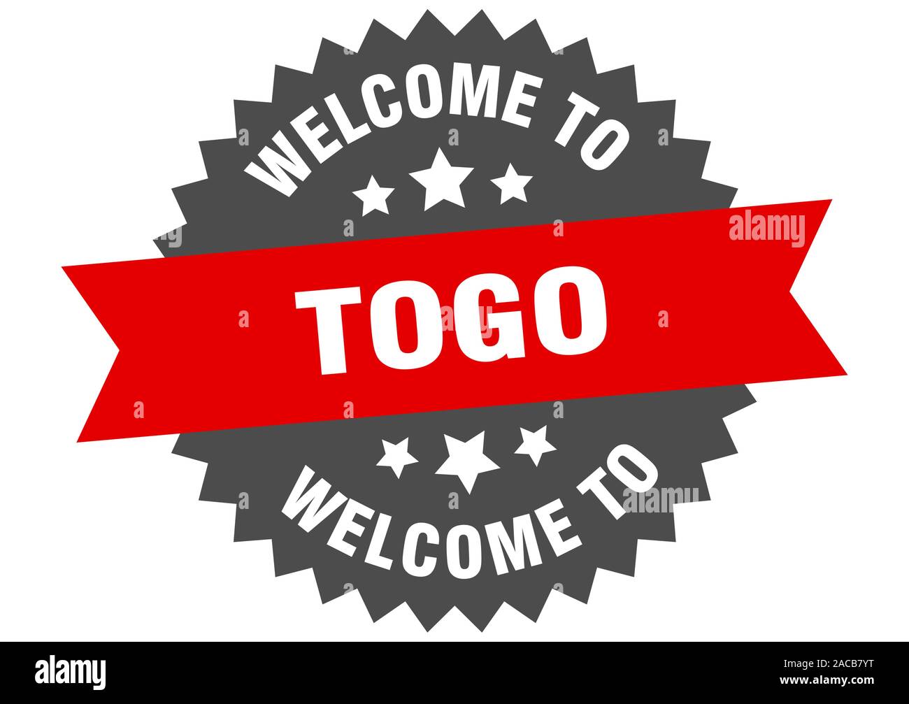 Togo sign. welcome to Togo red sticker Stock Vector Image & Art - Alamy