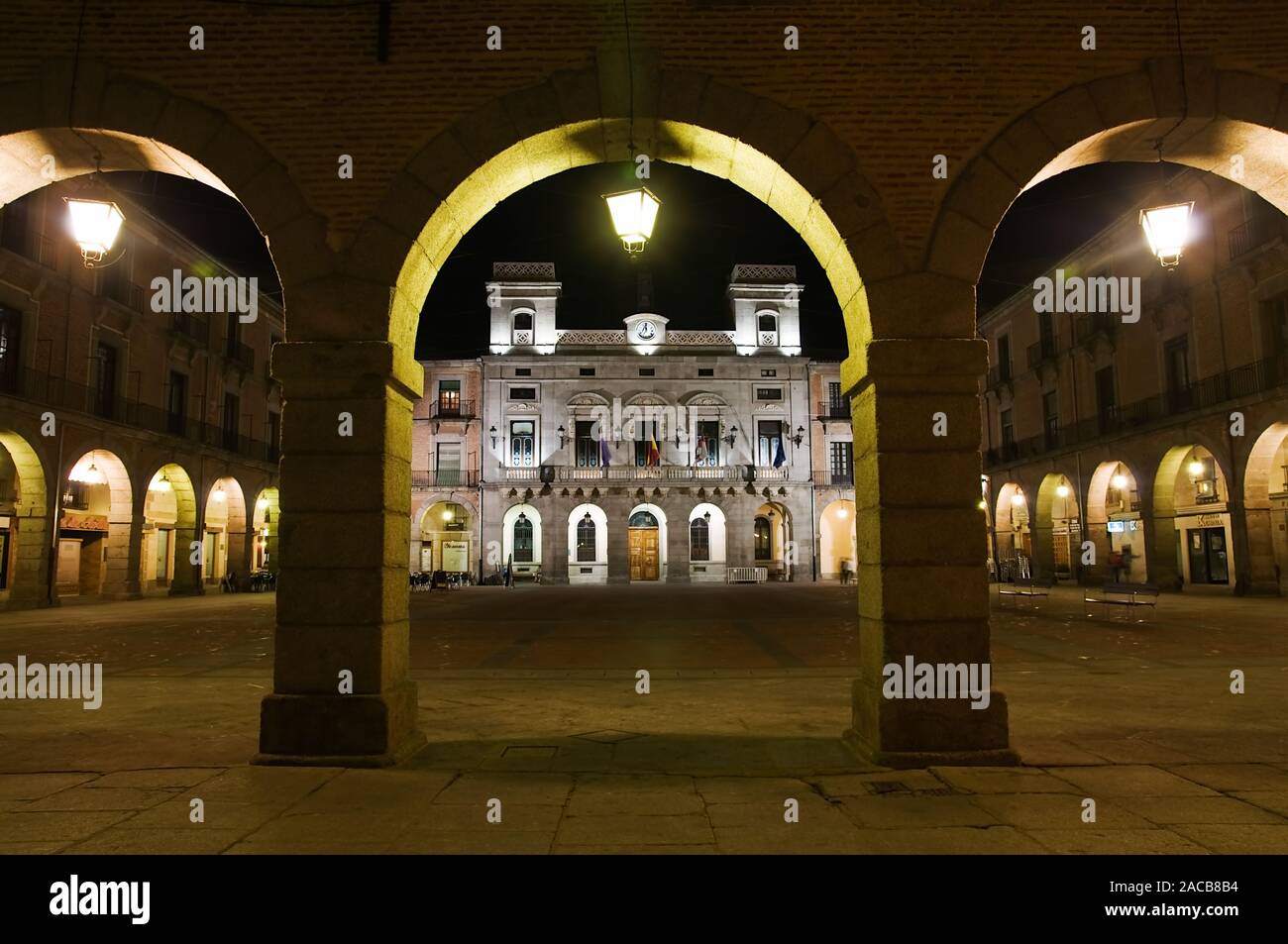 square at night Stock Photo - Alamy