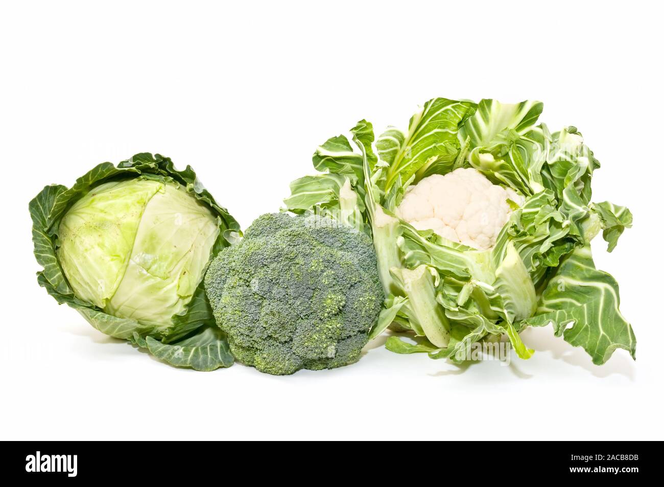 cabbage, cauliflower and broccoli Stock Photo - Alamy