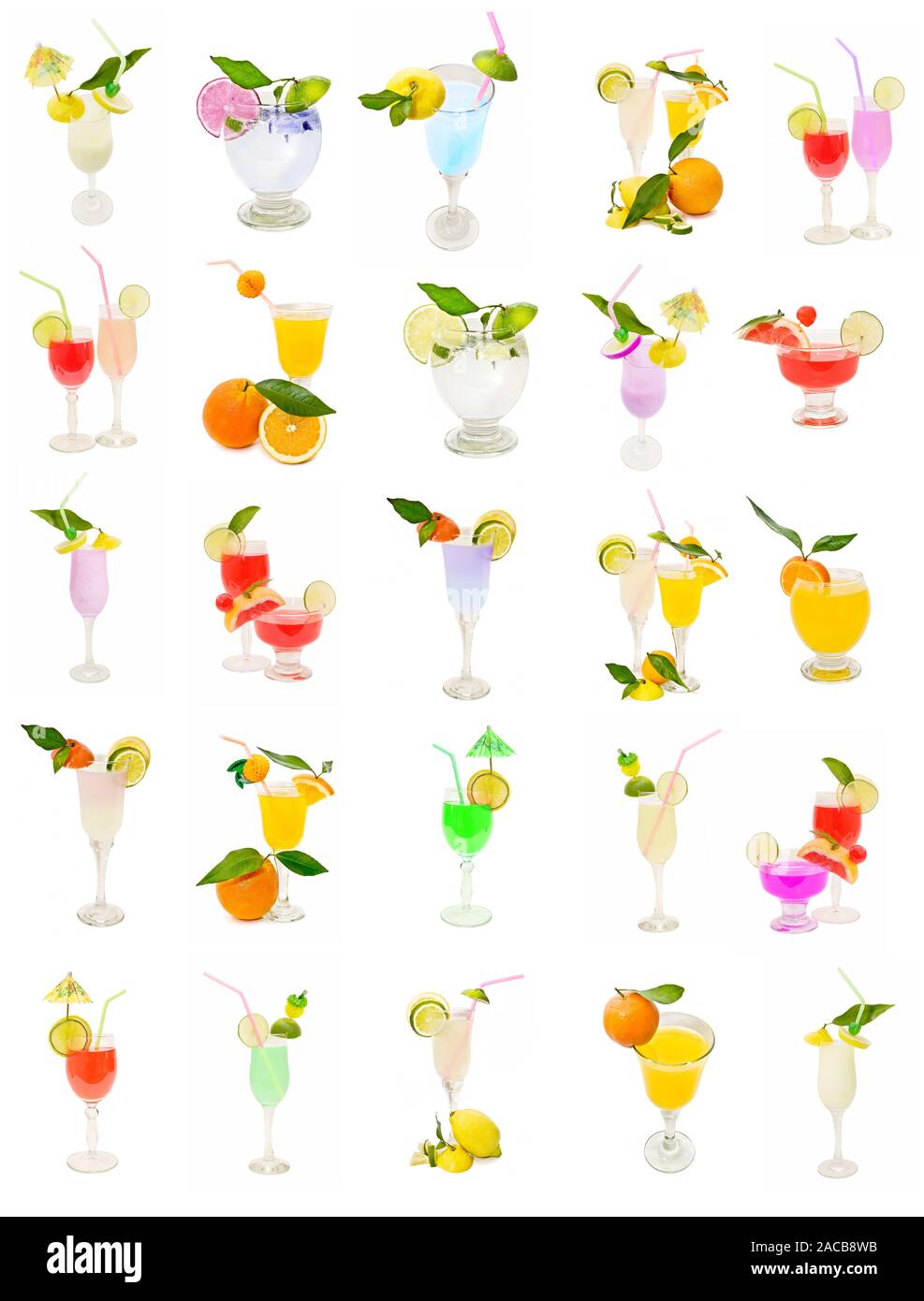 Cocktail collection refreshing fruit hi-res stock photography and ...