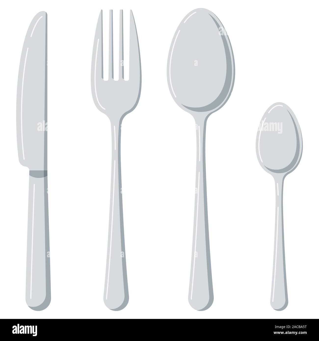 Cartoon cutlery Cut Out Stock Images & Pictures - Alamy