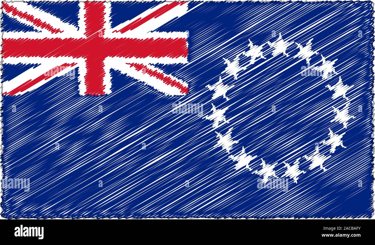 Flag of the cook islands Stock Vector Images - Alamy