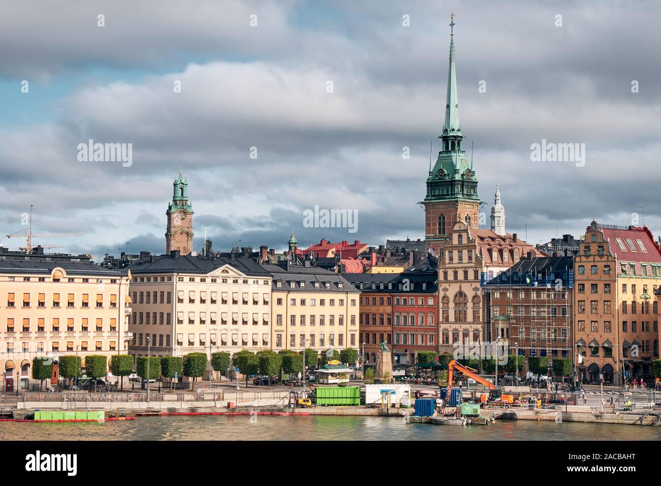 The Landscape of Stockholm city from Monteliusvagen viewing platform ...