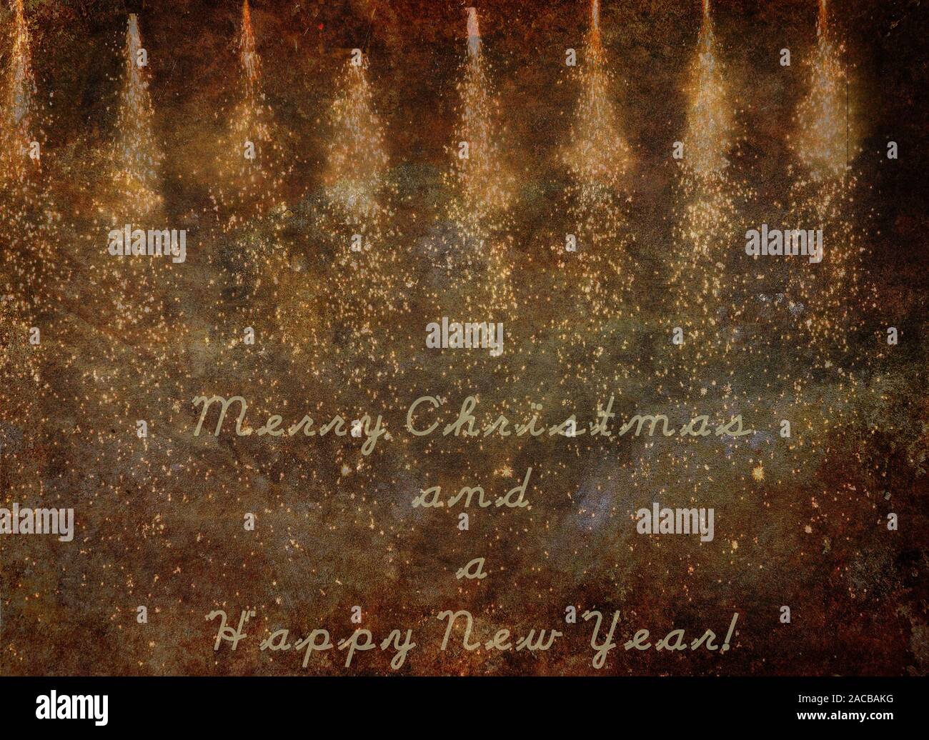 Elegant Christmas background with stars and text Stock Photo - Alamy