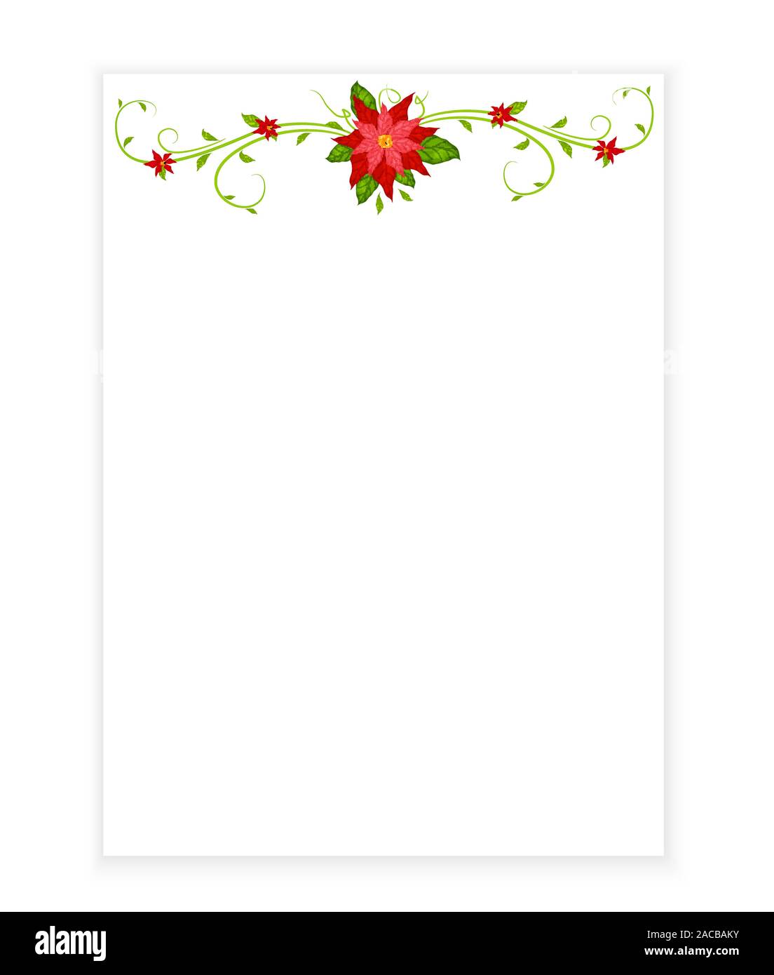 White flowers with red border Stock Vector Images - Alamy