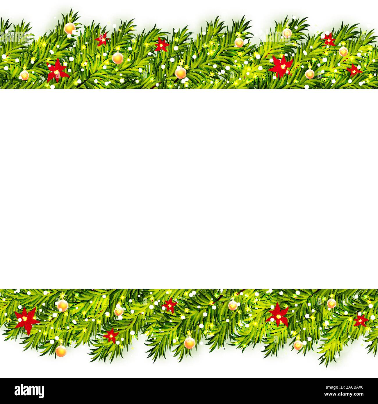 Christmas tree green branches Stock Vector Images - Alamy