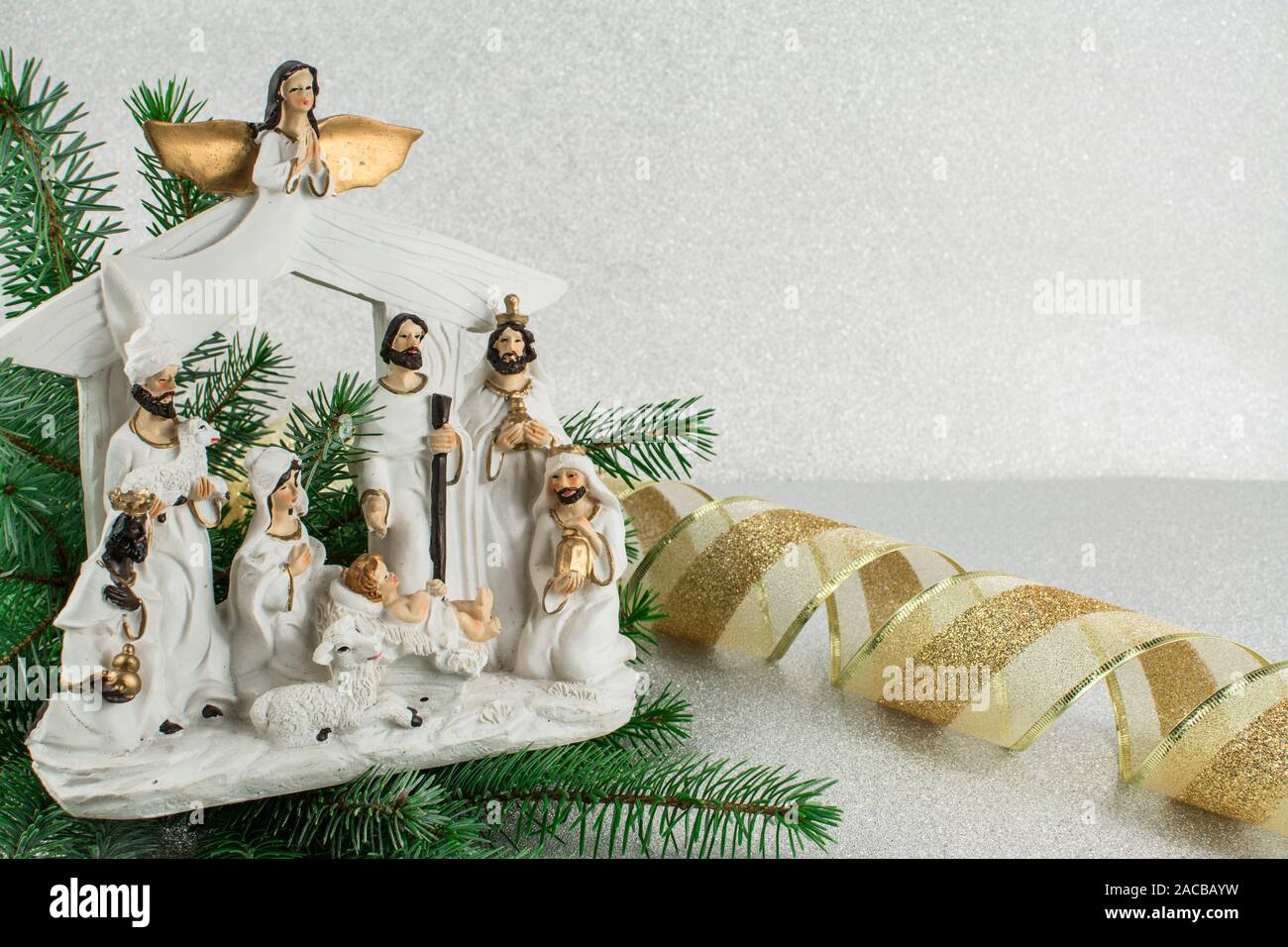 Nativity christmas tree hi-res stock photography and images - Alamy