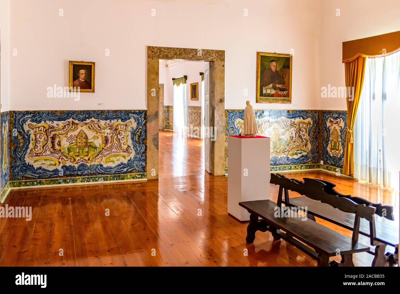 Interior of inside the Faro tile museum. Faro, Portugal Stock Photo - Alamy