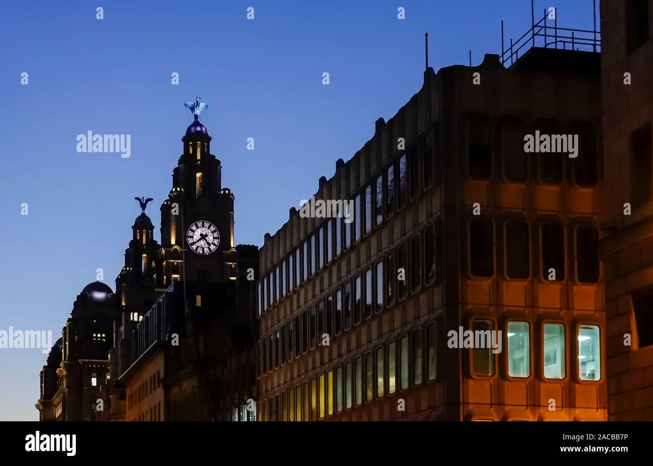 Liver building clock hi-res stock photography and images - Alamy