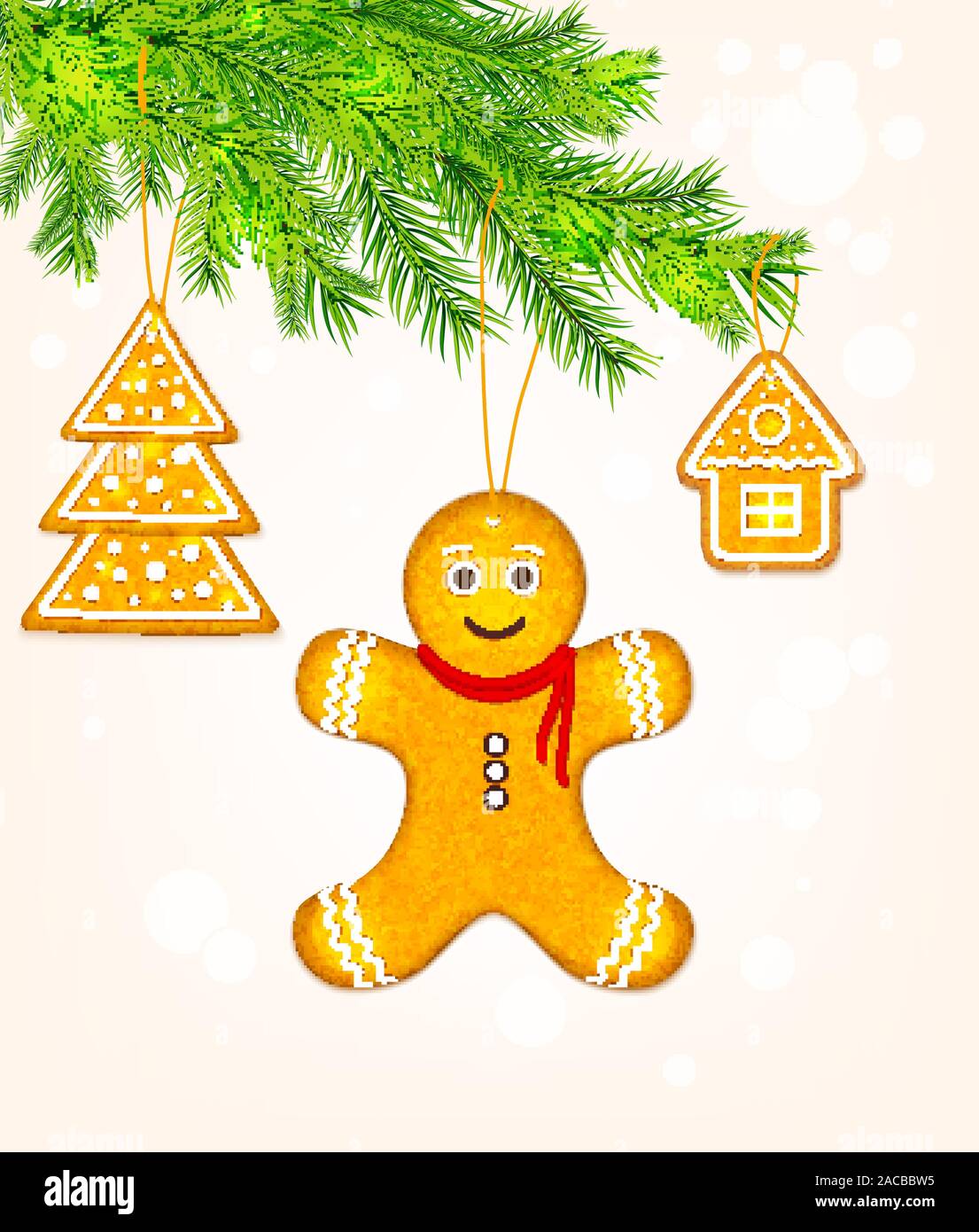 Christmas dessert illustration Stock Vector Images - Alamy