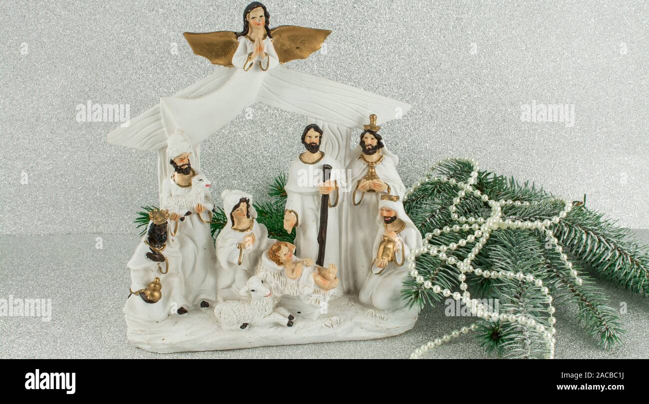 Nativity christmas tree hi-res stock photography and images - Alamy