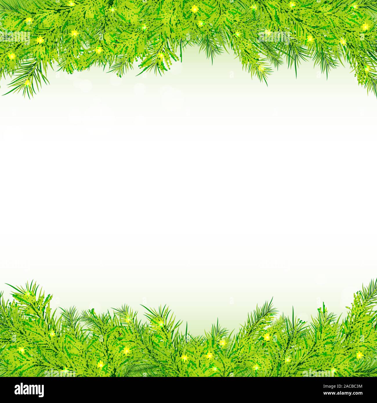 Green branches fir tree Stock Vector Images - Alamy