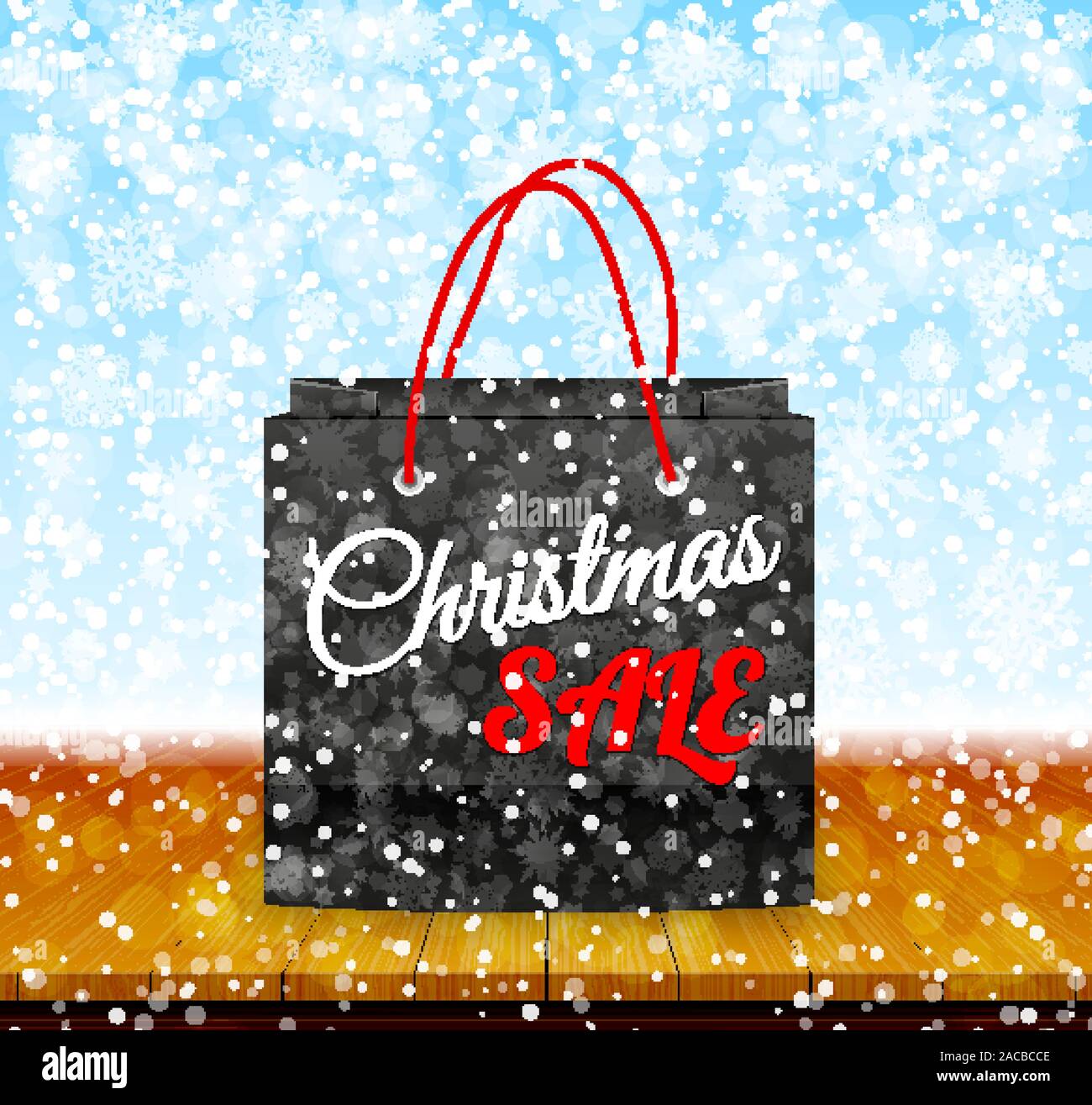 Christmas present on table Stock Vector Images - Alamy