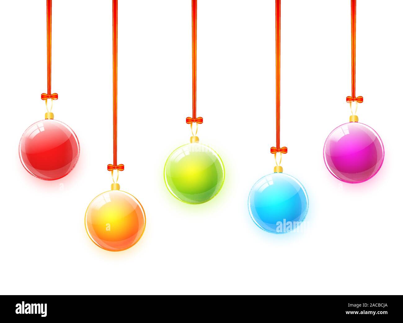 colorful christmas balls Stock Vector Image & Art - Alamy