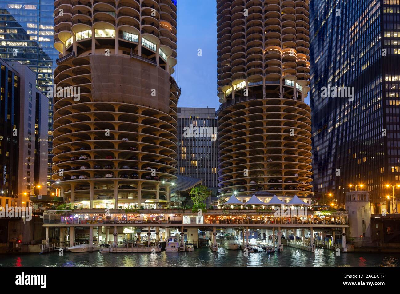 Marina City, Chicago, Illinois, USA Stock Photo - Alamy