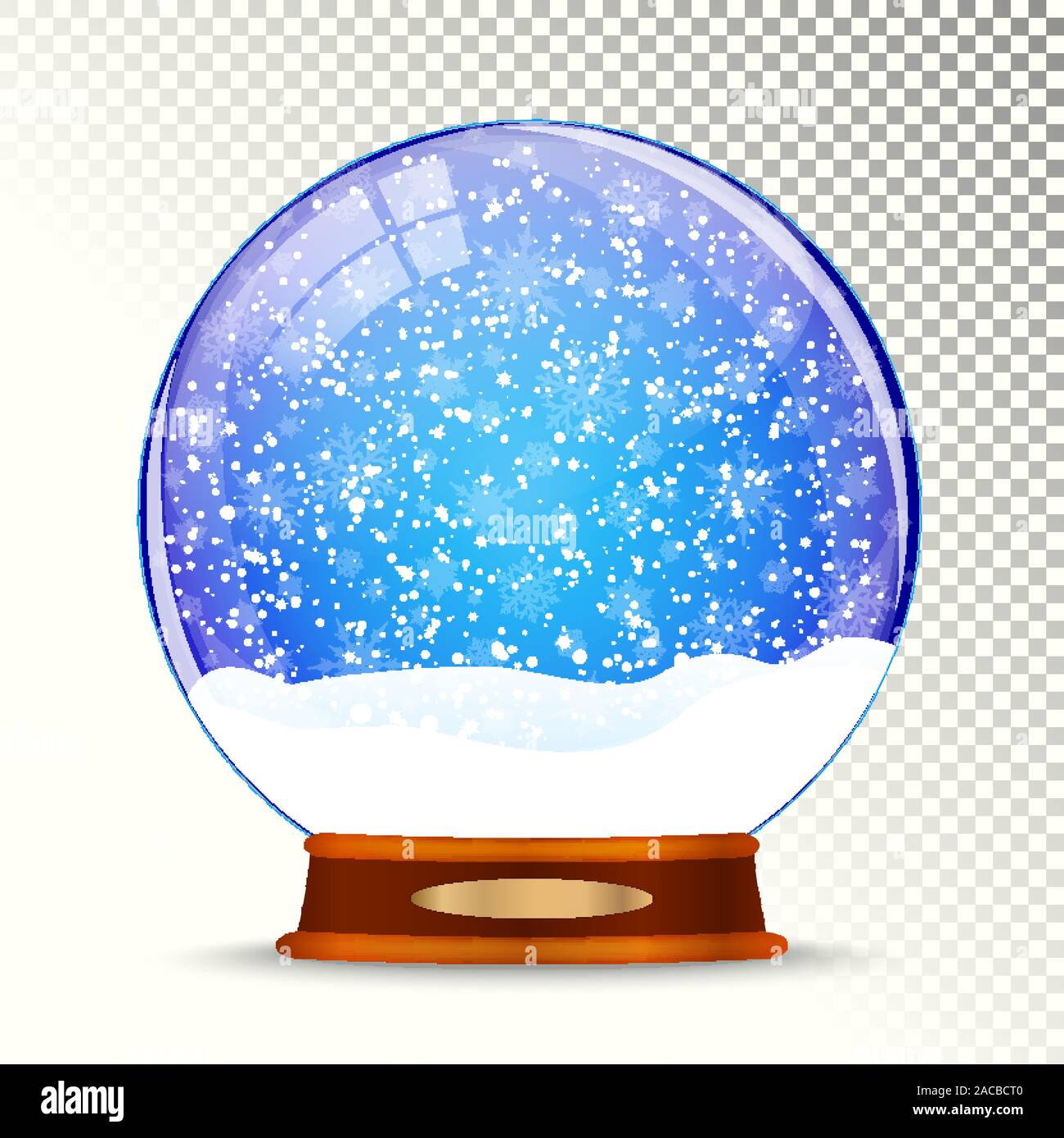 Snow globe vector Stock Vector Image & Art - Alamy