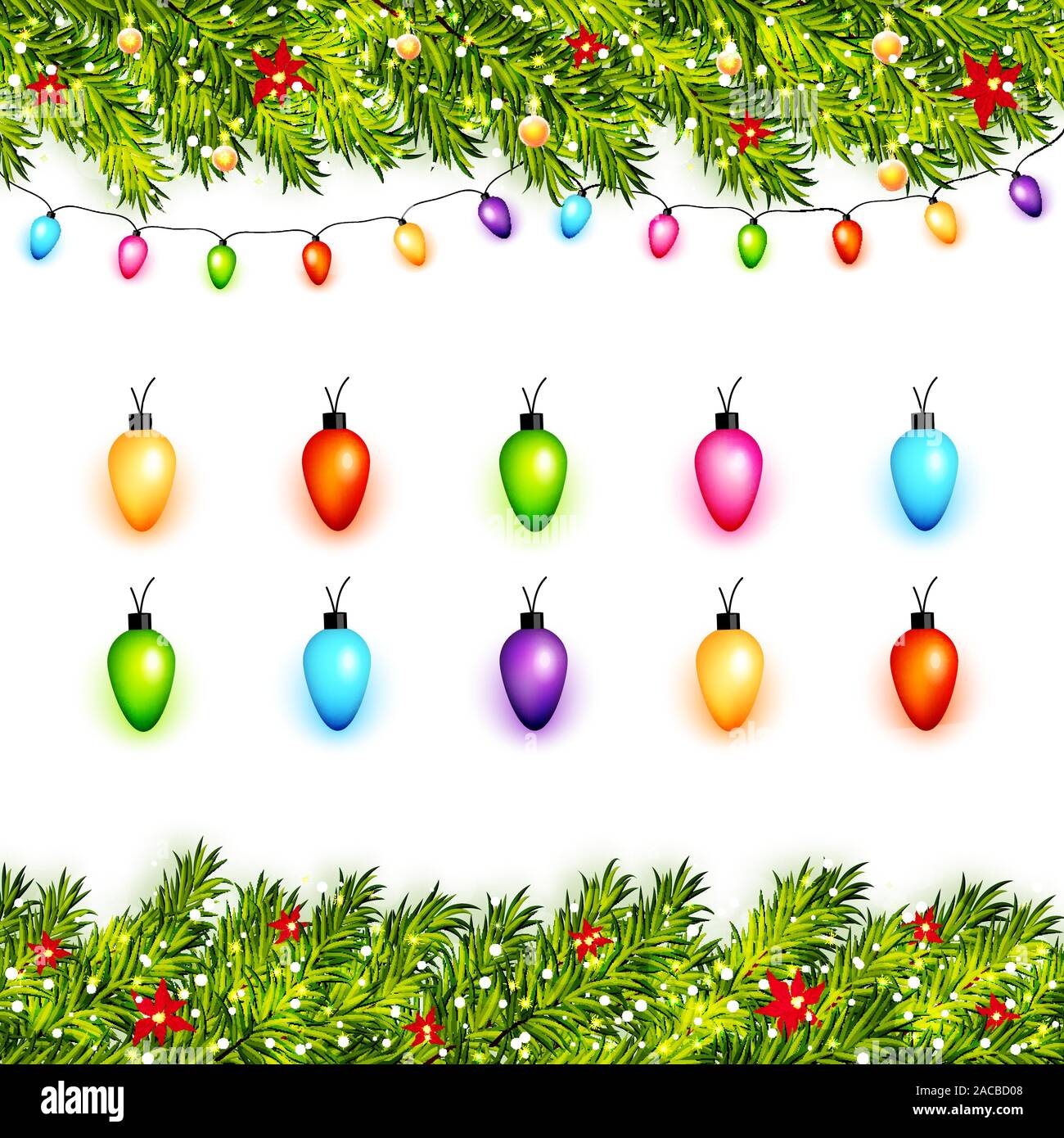 Free Christmas Lights Borders