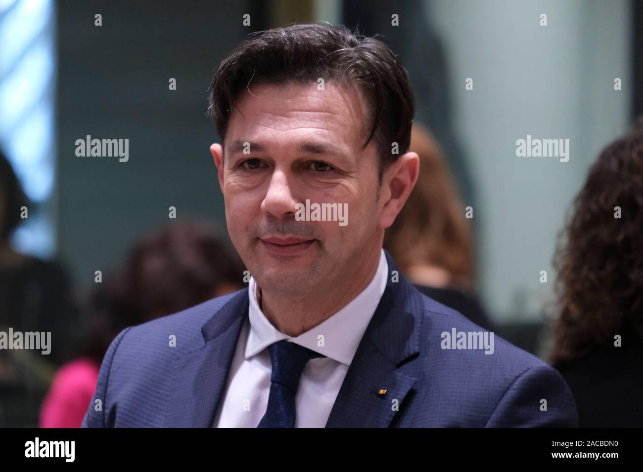 Brussels, Belgium. 2nd Dec, 2019. Minister of Interior of the Romania ...
