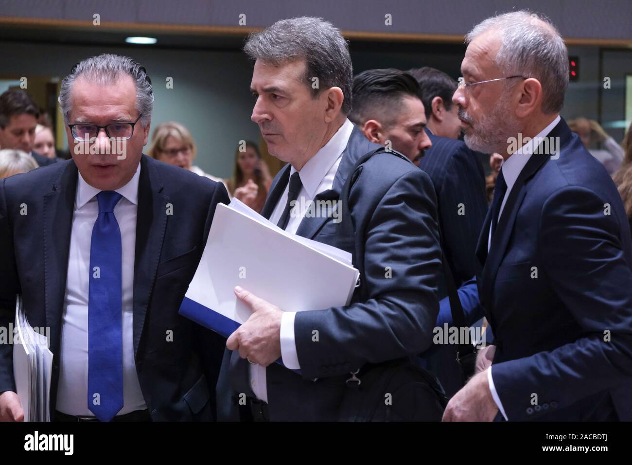 Brussels, Belgium. 2nd Dec, 2019. Michalis Chrysochoidis, Greek ...