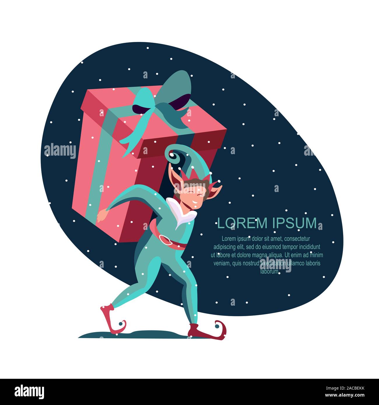 Helping santa Stock Vector Images - Alamy