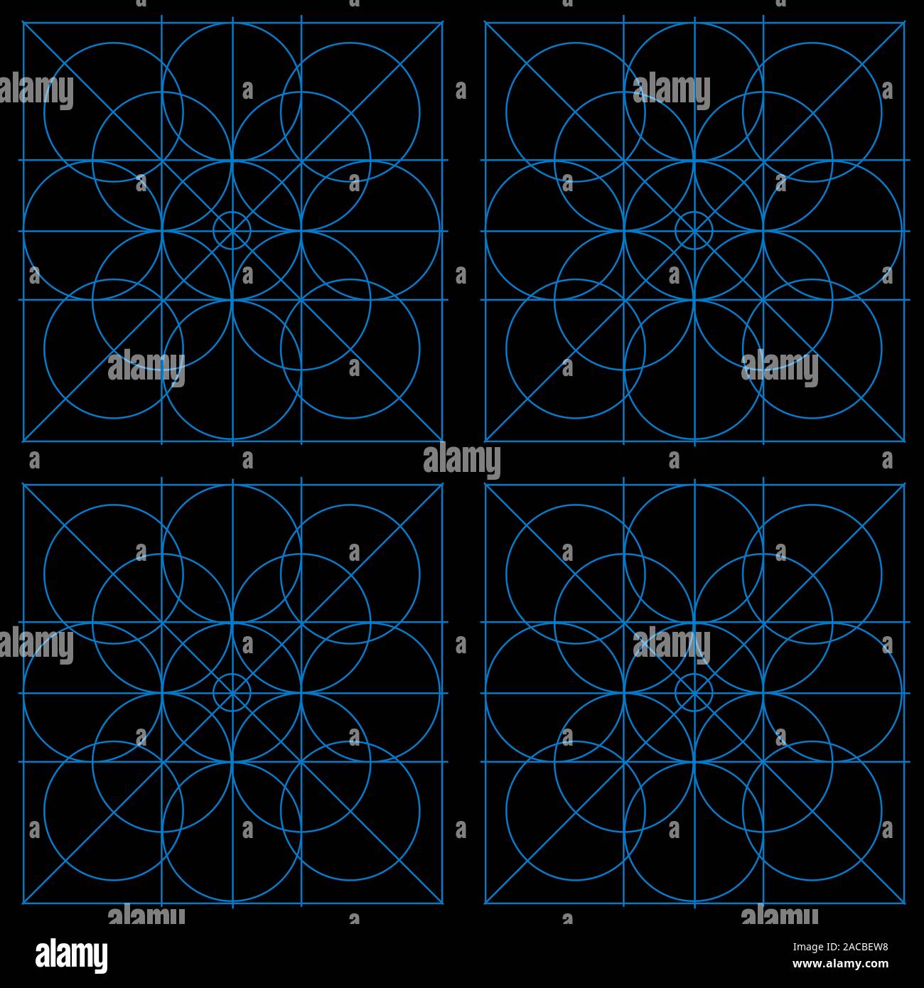 Illustration with repetitive geometric shapes covering the background ...